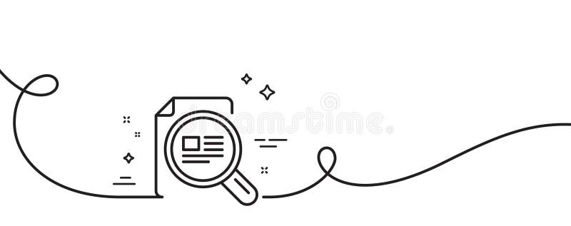 Check Article Line Icon. Copyright Sign. Continuous Line with Curl ...