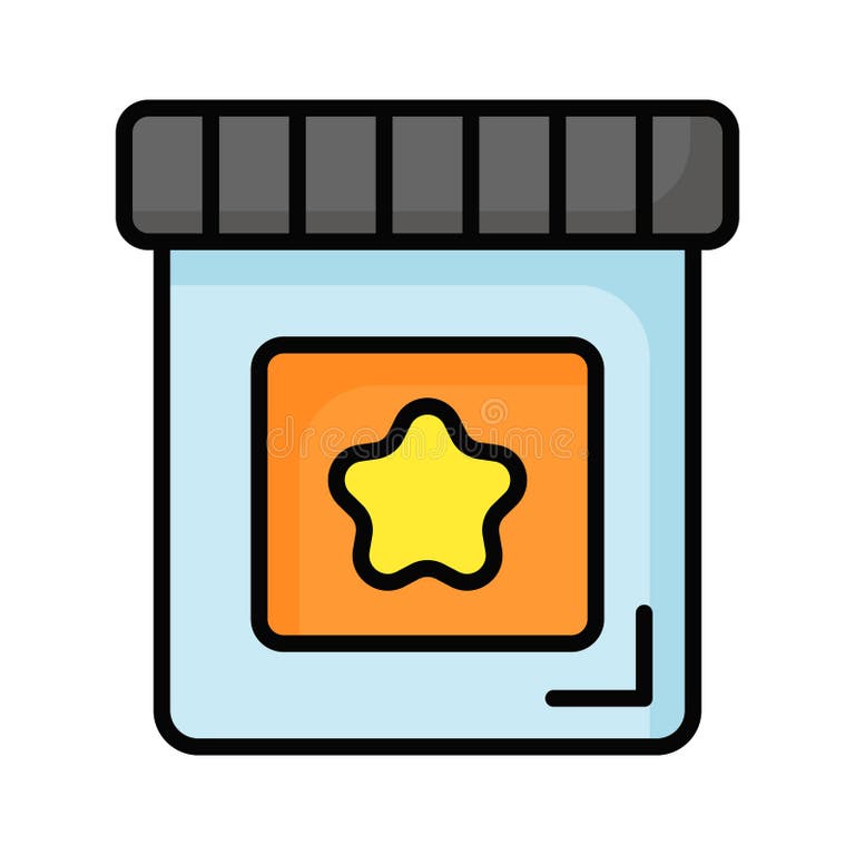 Check this Beautiful Icon of Color Container in Modern Style Stock ...