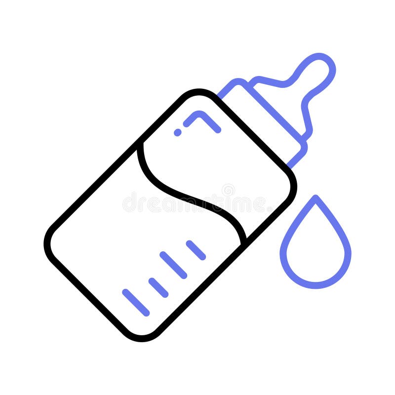 Check this Beautiful Icon of Feeder in Modern Style, Milk Feeder Bottle ...