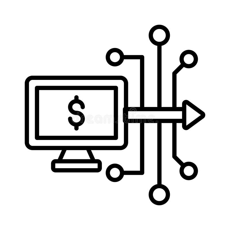 Check this Beautiful Money Transfer Network Icon Design Stock Vector ...