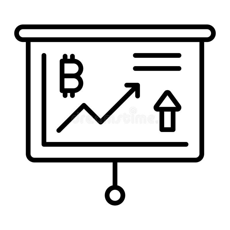 Check this Beautiful Vector of Bitcoin Growth Chart in Trendy Style ...