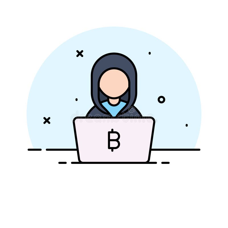 Check this Beautiful Vector of Bitcoin Hacker, Ready To Use Icon Stock ...