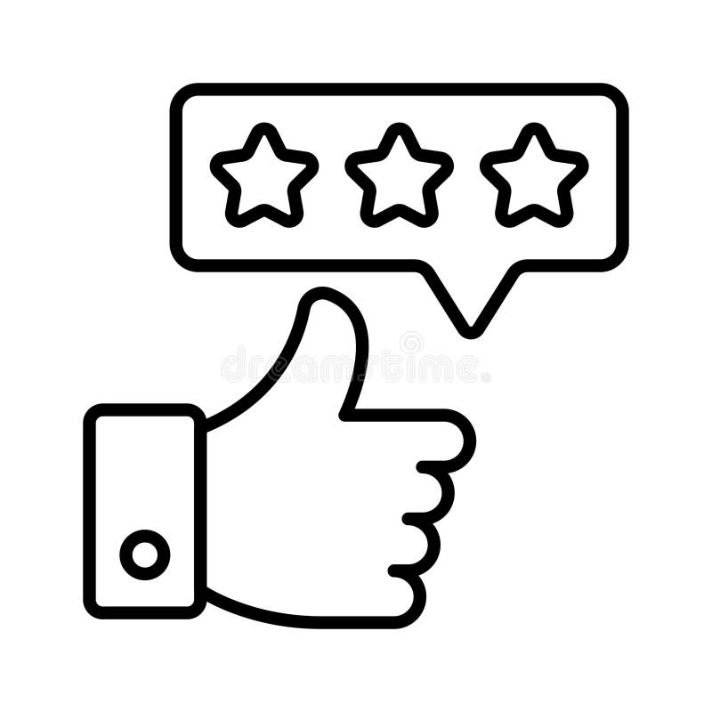 Thumb Up with Star, Vector Design of Feedback Stock Vector ...
