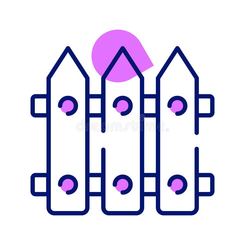 Check this Beautiful Vector of Fence, Wooden Barrier Icon Stock Vector ...
