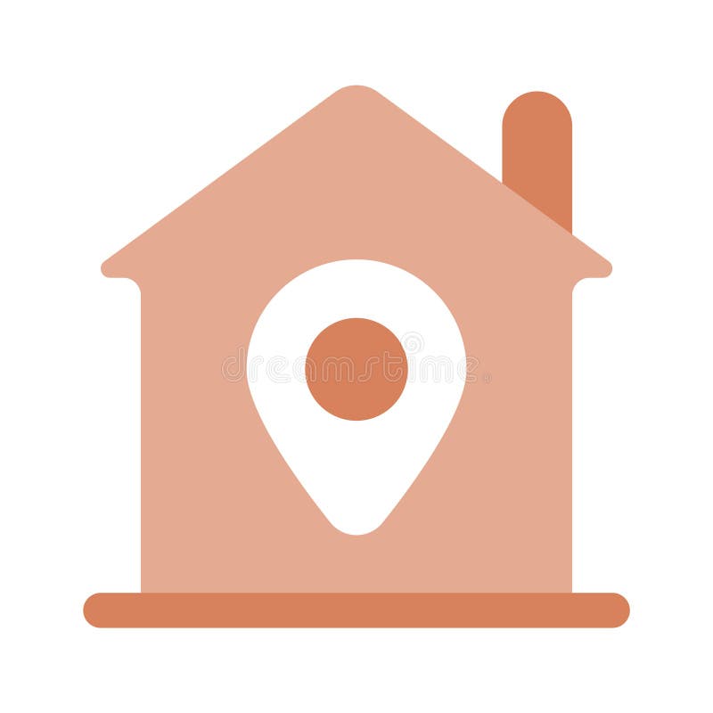 Home Direction Glyph Icon, Map and Location Icon Stock Vector ...
