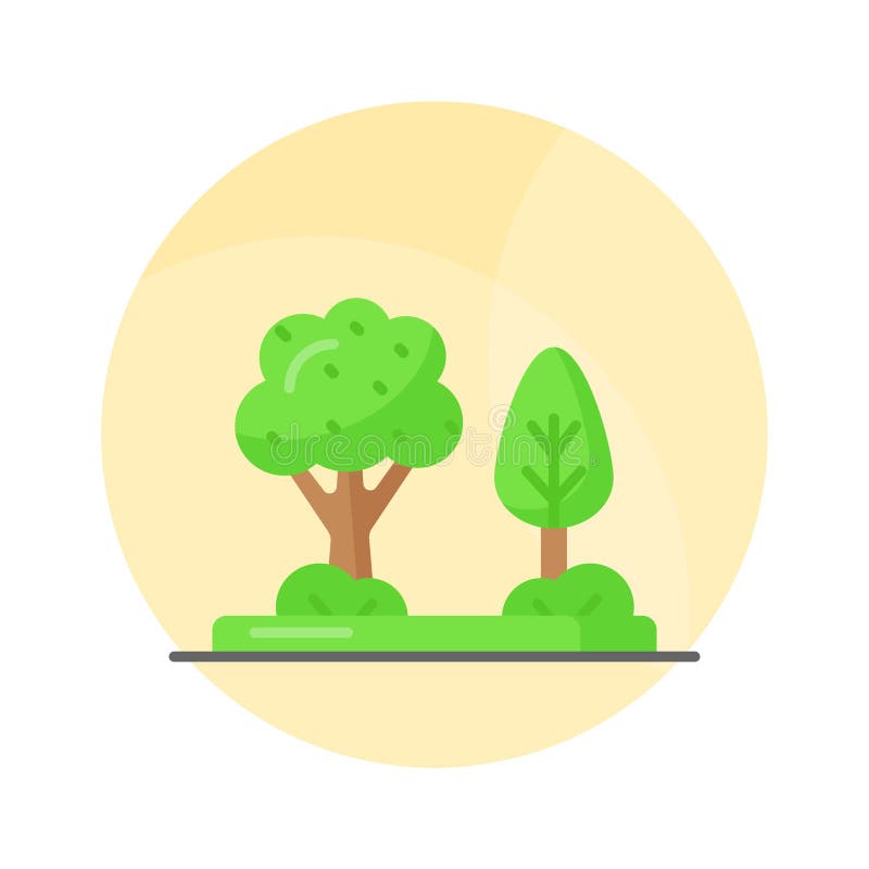 Check this Beautifully Designed Icon of Spring Scene in Editable Style ...