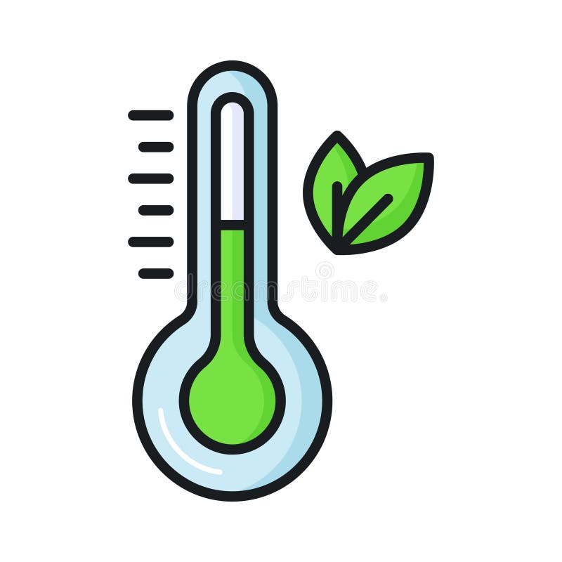 Check this Beautifully Designed Vector of Eco Temperature in Modern ...