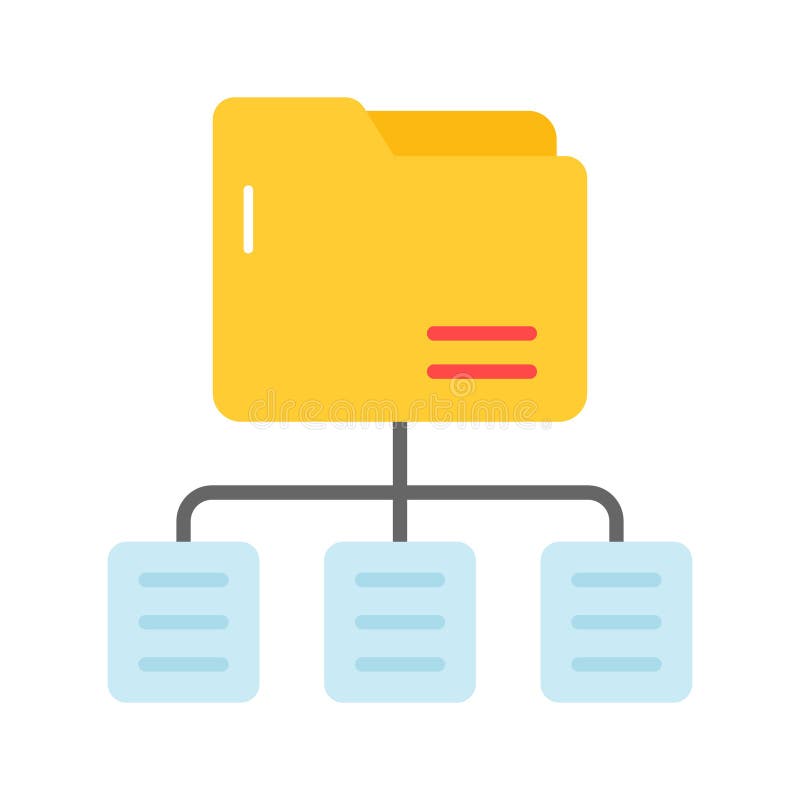 Check this Beautifully Designed Vector of Network Folder in Modern ...