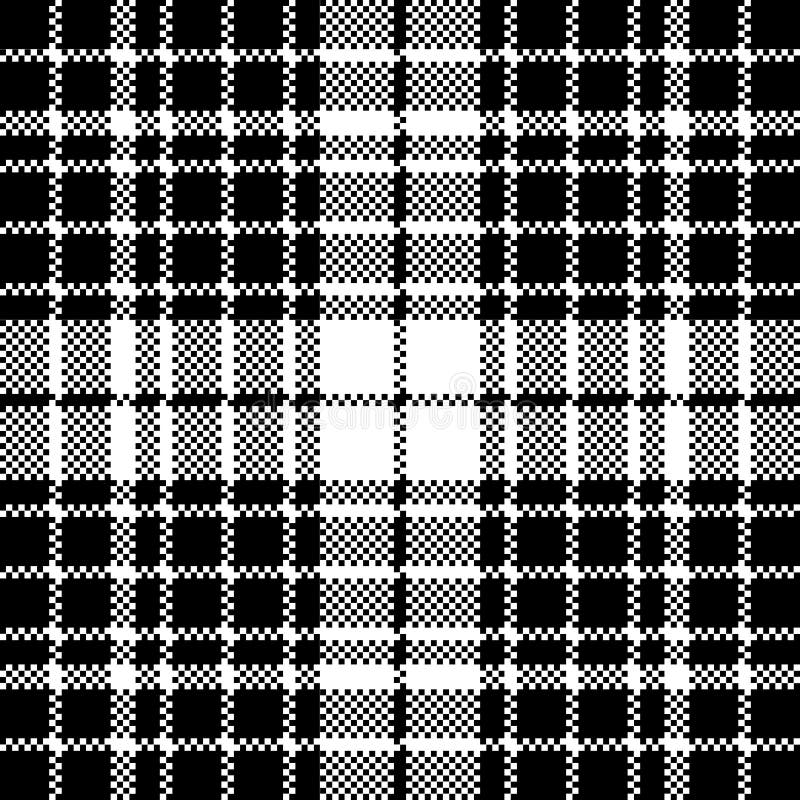 Check Black White Plaid Diagonal Texture Seamless Pattern Stock Vector ...