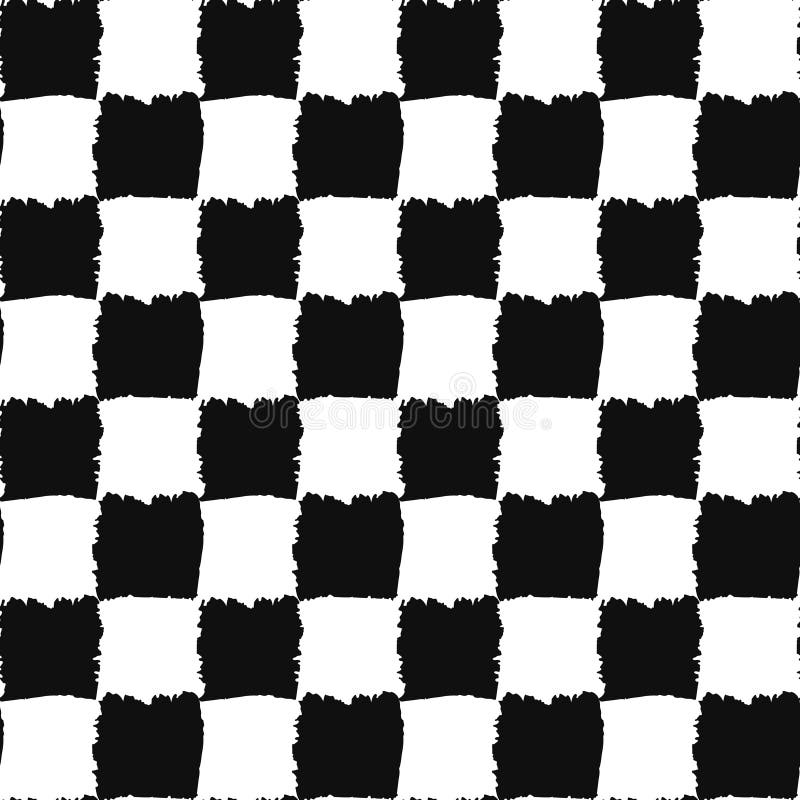 Check Black and White Seamless Pattern Stock Vector - Illustration of ...