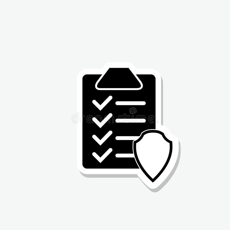 Shield with Check Mark Icon Isolated on White Background Stock ...