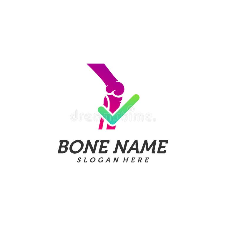Check Bone Logo Design Vector. Creative Bone Logo Template Stock Vector ...