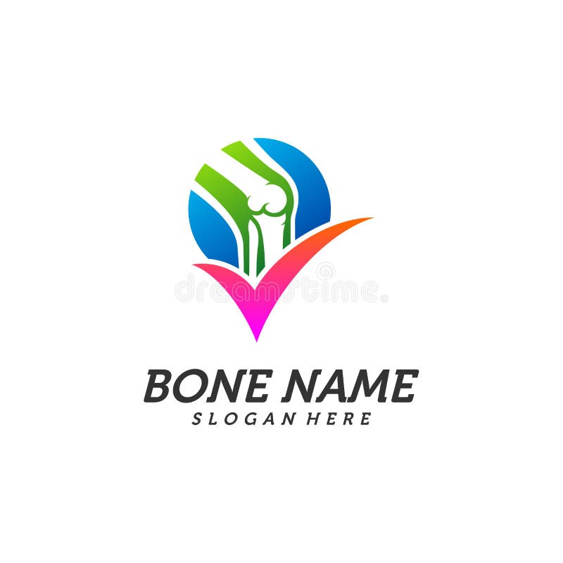 Check Bone Logo Design Vector. Creative Bone Logo Template Stock Vector ...