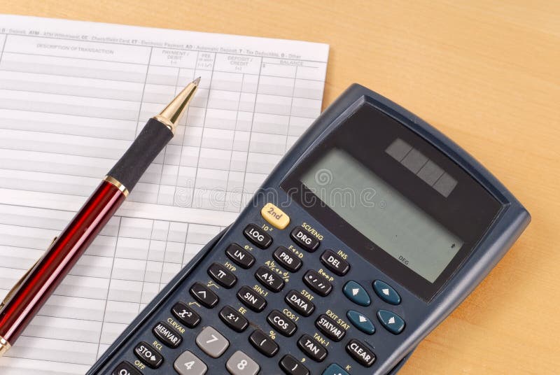 Check Book Balancing stock photo. Image of currency, background - 19131788