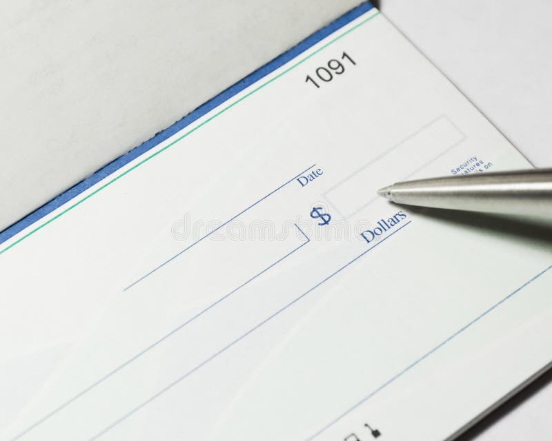 Check book closeup stock photo. Image of blank, write - 24629600