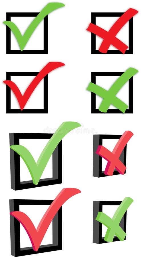 True False Check Box Stock Illustrations – 1,051 True False Check Box ...