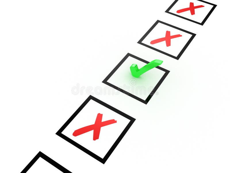 Check box stock illustration. Illustration of answer - 17796429