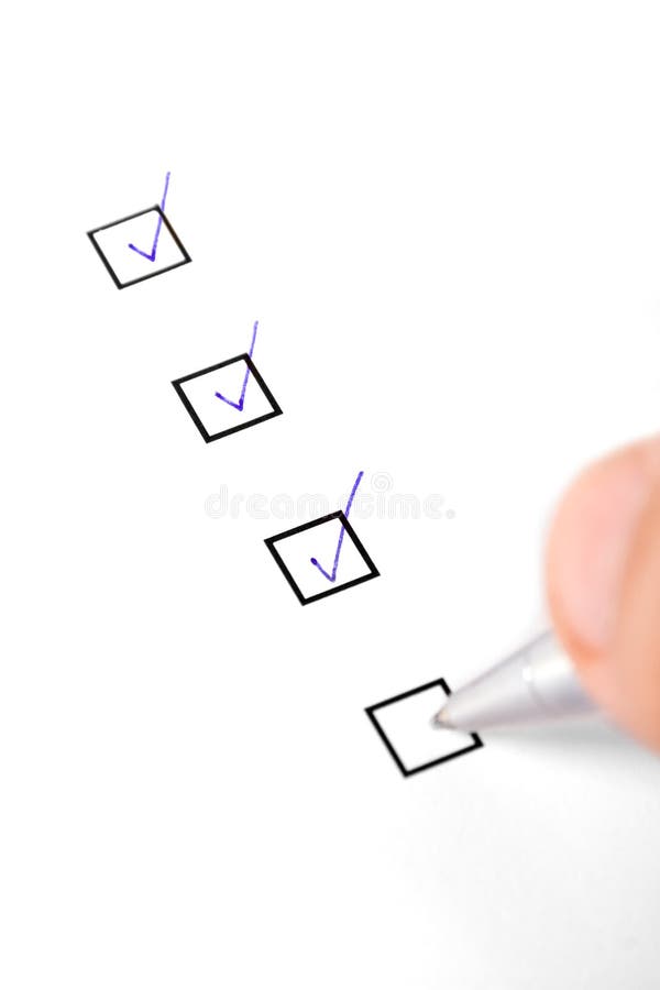 Checkbox with purple tick stock image. Image of agreement - 77748853