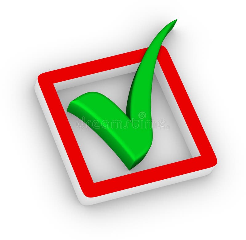 Check box and check mark stock illustration. Illustration of checklist ...