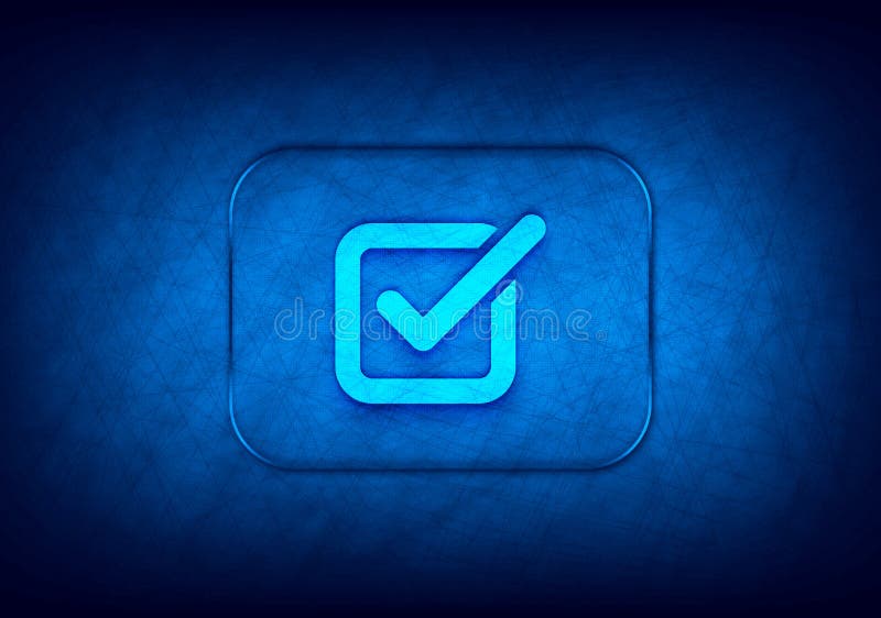 Check Box Icon Abstract Digital Design Blue Background Stock ...