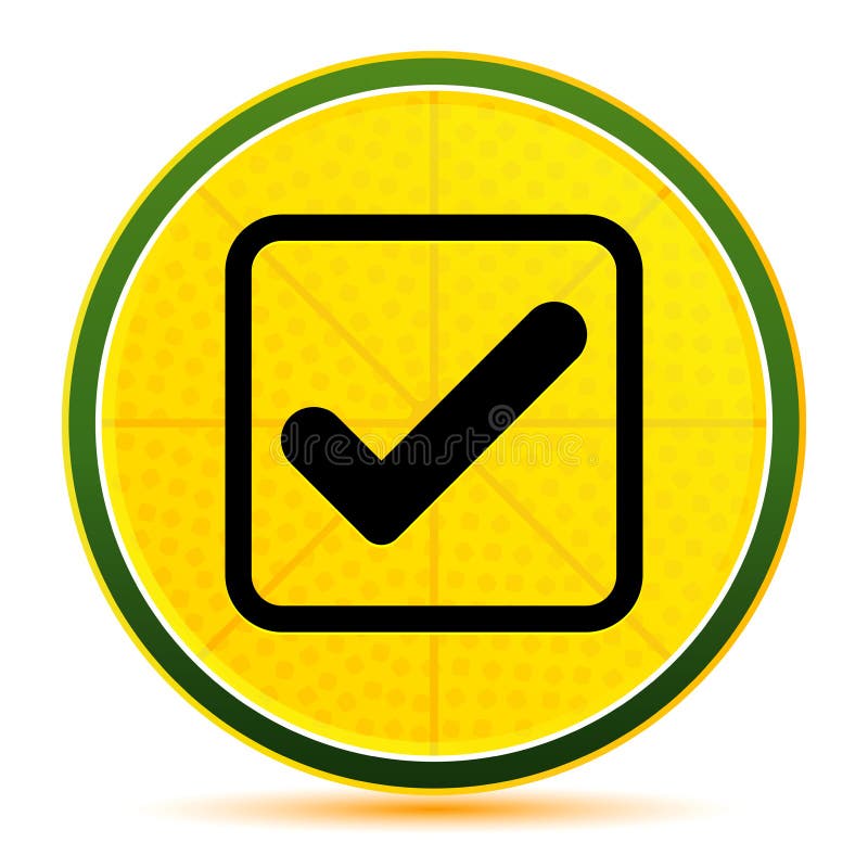 Yellow Green Tick Box Stock Illustrations – 239 Yellow Green Tick Box ...