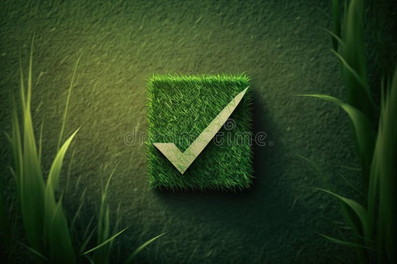 Grass Check Mark Stock Illustrations – 140 Grass Check Mark Stock ...
