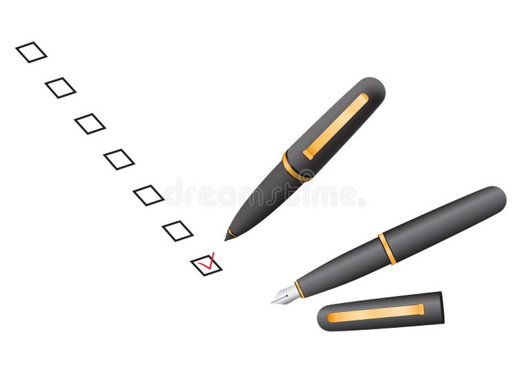 Pen Check Boxes Stock Illustrations – 438 Pen Check Boxes Stock ...