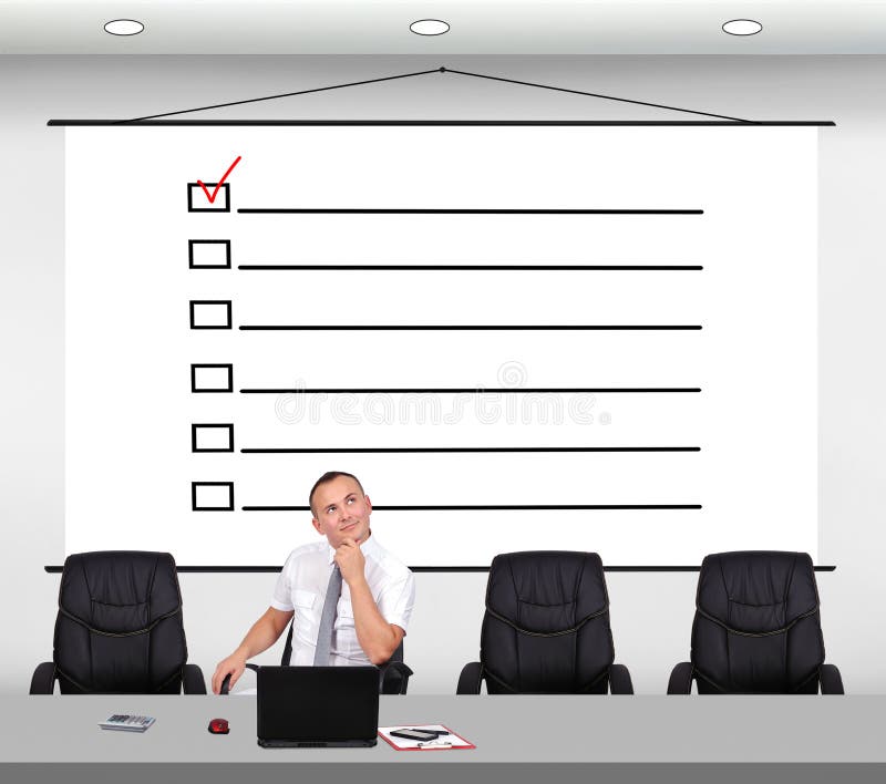 Check box on poster stock image. Image of caucasian, contemporary ...