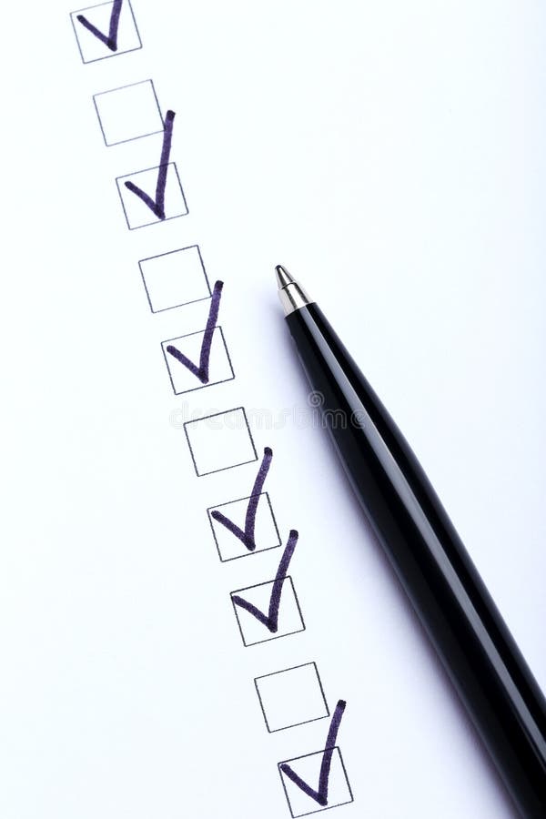 Check boxes stock photo. Image of questionnaire, concept - 81332492