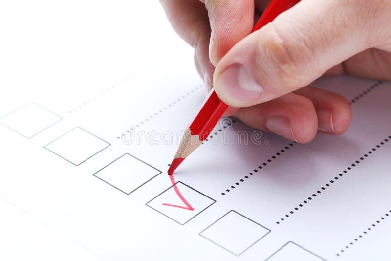 Check boxes stock photo. Image of black, pencil, question - 84310642