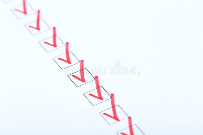 Check boxes stock image. Image of business, question - 103063027