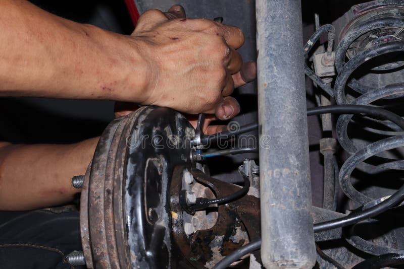 Check brake stock image. Image of control, metal, dirty - 215525691