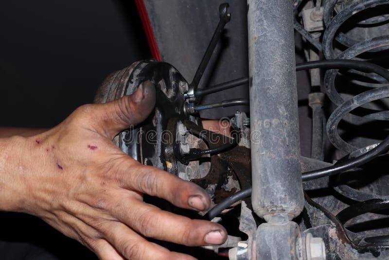Check brake stock image. Image of brake, repair, engine - 215525881