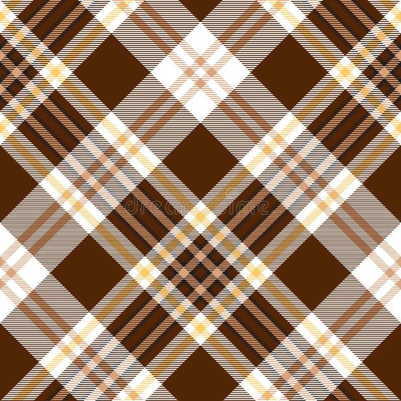 Check Brown Beige Textile Seamless Pattern Stock Vector - Illustration ...
