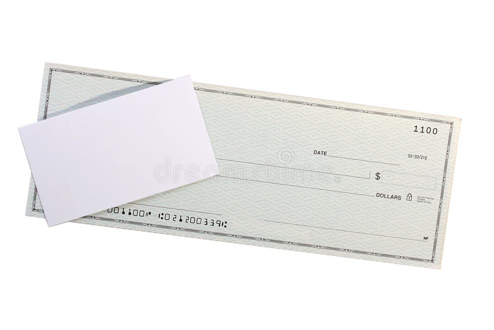 Check and business a card stock image. Image of descriptive - 13032581