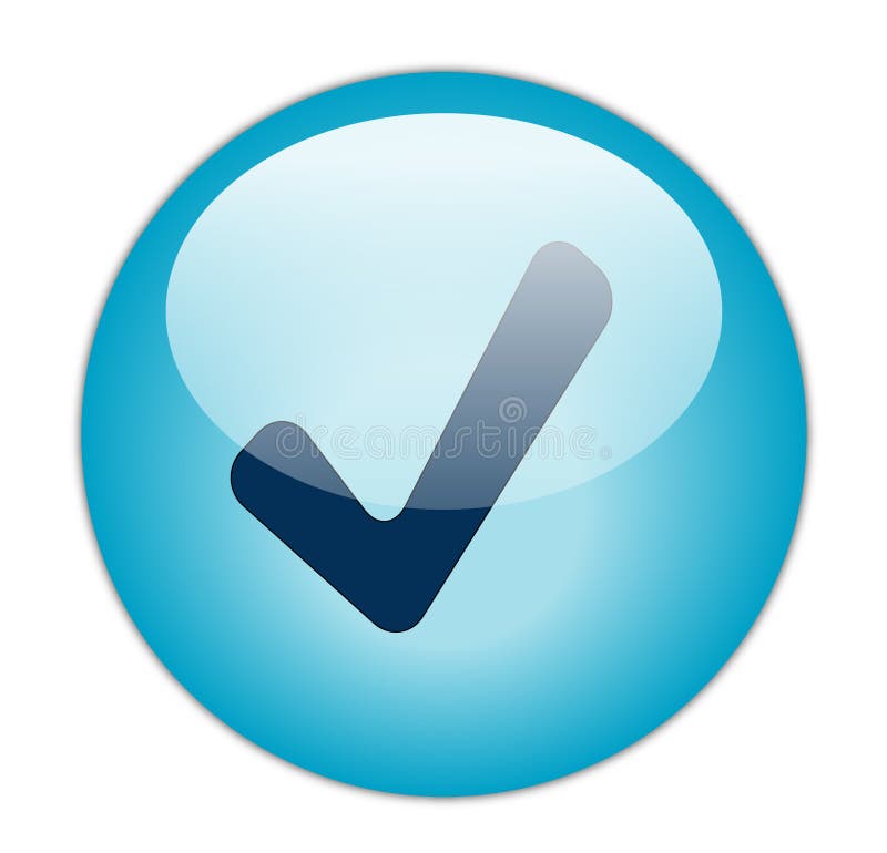 Check Button stock illustration. Illustration of select - 4183605