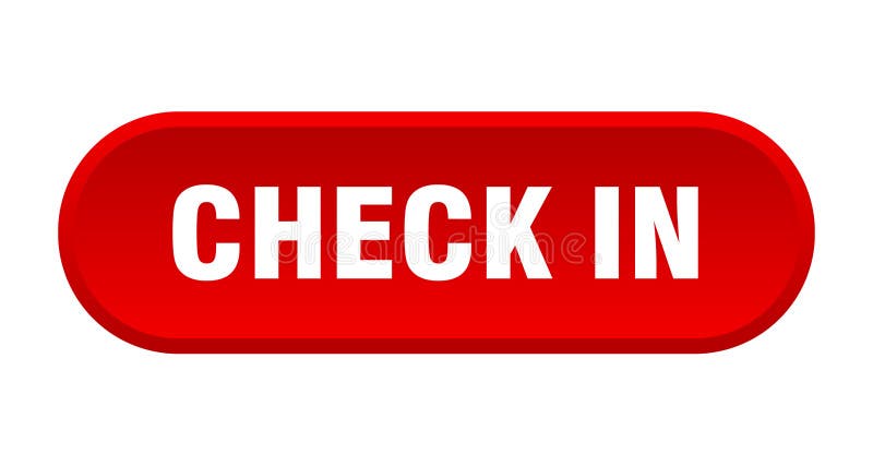Check in Button. Sticker. Banner. Rounded Glass Sign Stock Vector ...