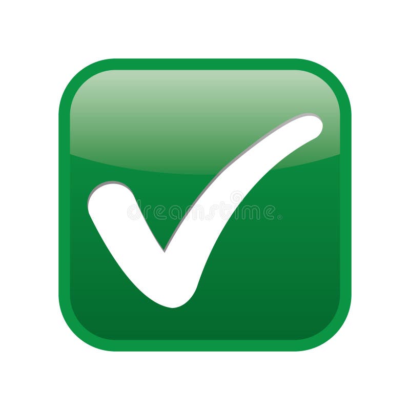 Check Button. Vector Illustration Decorative Design Stock Vector ...