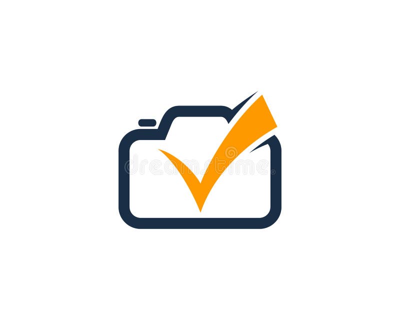 Check Camera Icon Logo Design Element Stock Vector - Illustration of ...