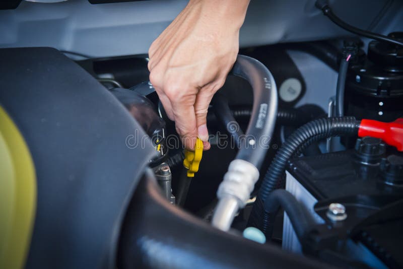 Check the car engine. stock image. Image of mechanic - 78457603