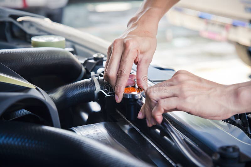 Check the car engine. stock photo. Image of motor, garage - 78460668