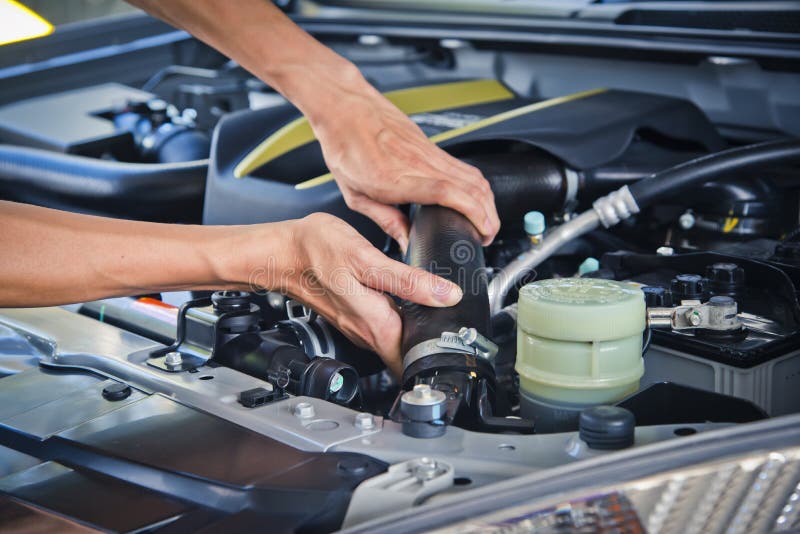 Check the car engine. stock photo. Image of fixing, service - 78458718