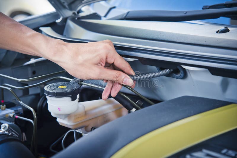Check the car engine. stock image. Image of mechanic - 78457603