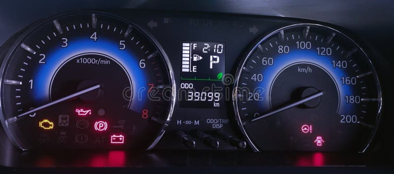 Check the Car Engine when the Indicator Light is on Stock Photo - Image ...