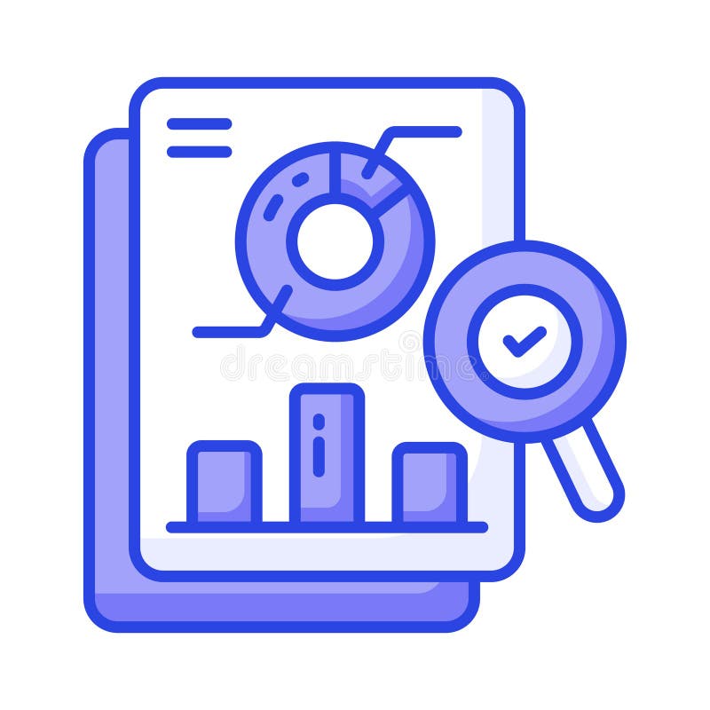 Check this Carefully Crafted Icon of Business Report, Analytical Report ...