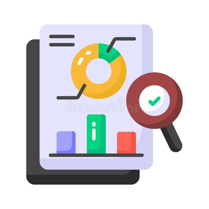 Check this Carefully Crafted Icon of Business Report, Analytical Report ...