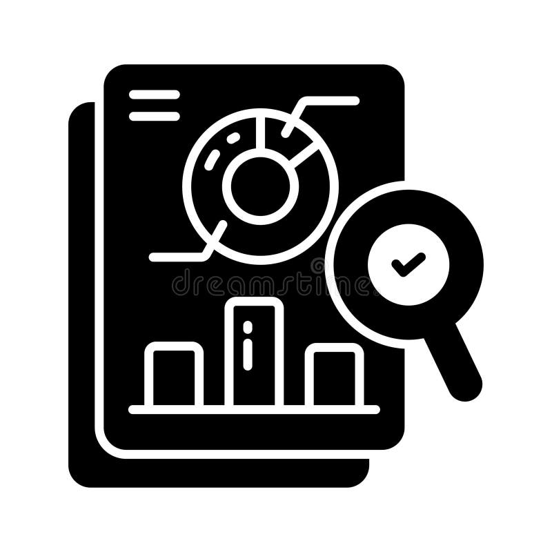 Check this Carefully Crafted Icon of Business Report, Analytical Report ...