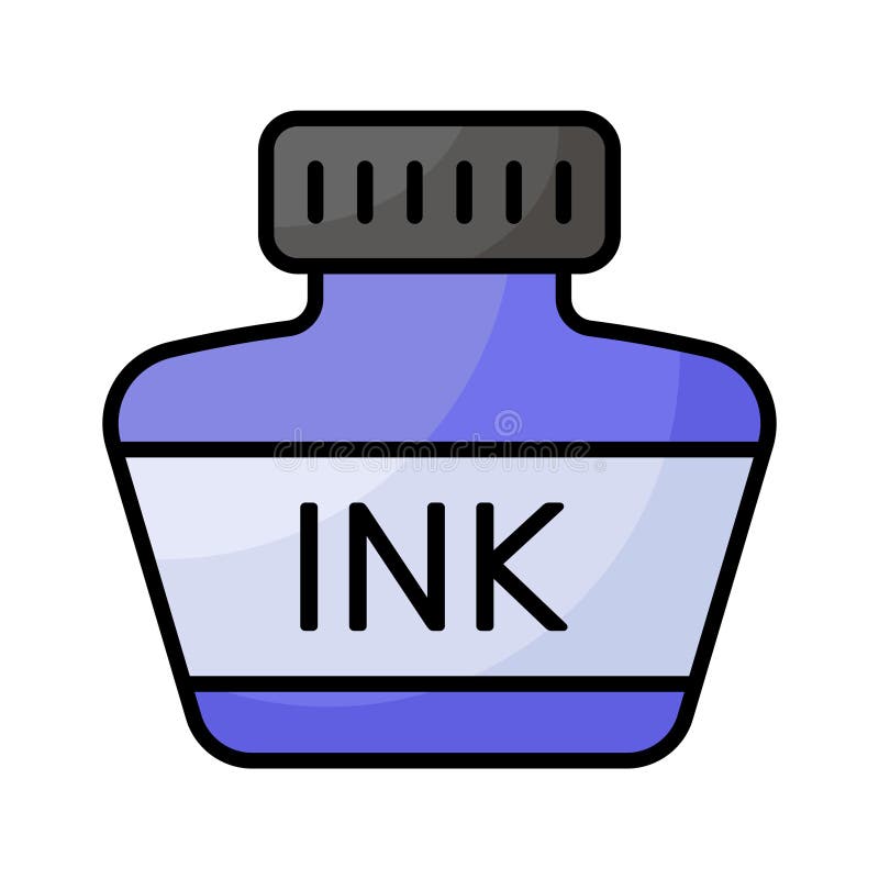 Check this Carefully Crafted Vector of Inkpot in Modern Style Stock ...