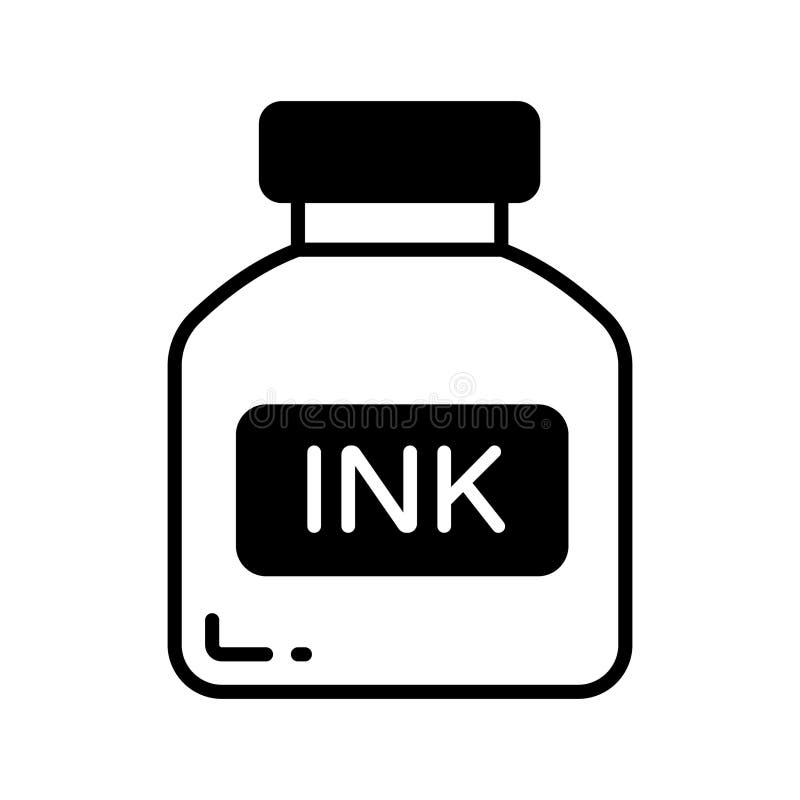 Check this Carefully Crafted Vector of Inkpot in Modern Style Stock ...