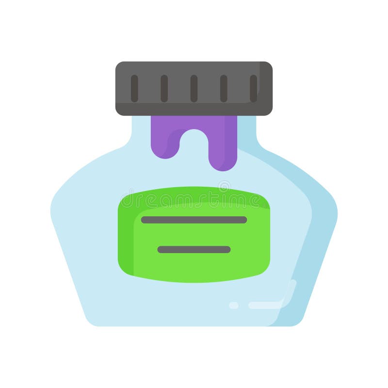 Check this Carefully Crafted Vector of Inkpot in Modern Style Stock ...